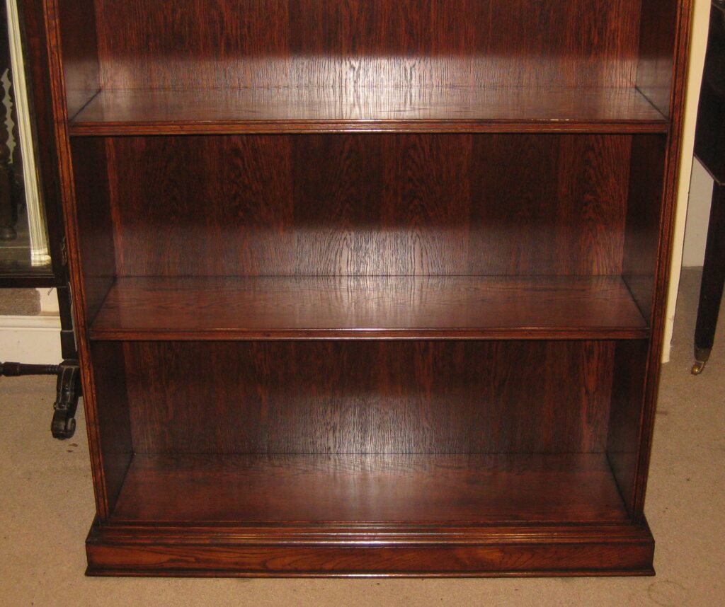 Well made solid oak reproduction bookcase. | Dorking Desks