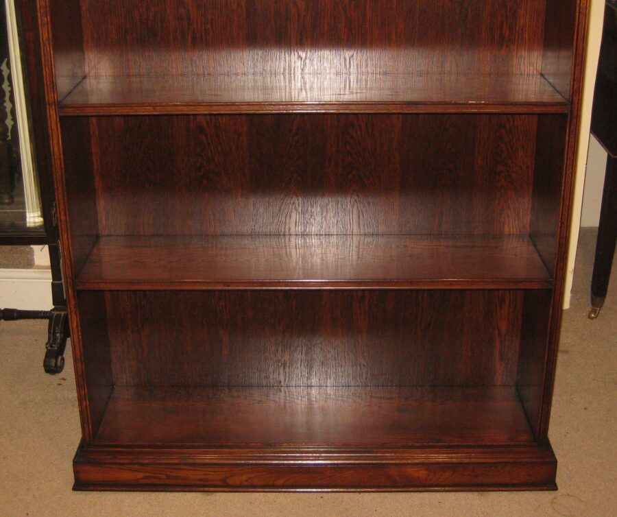 Well made solid oak reproduction bookcase. | Dorking Desks