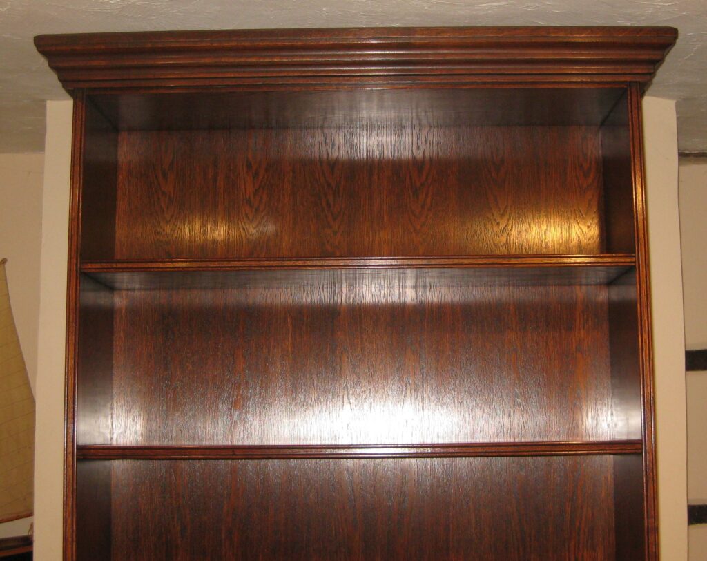Well made solid oak reproduction bookcase. | Dorking Desks