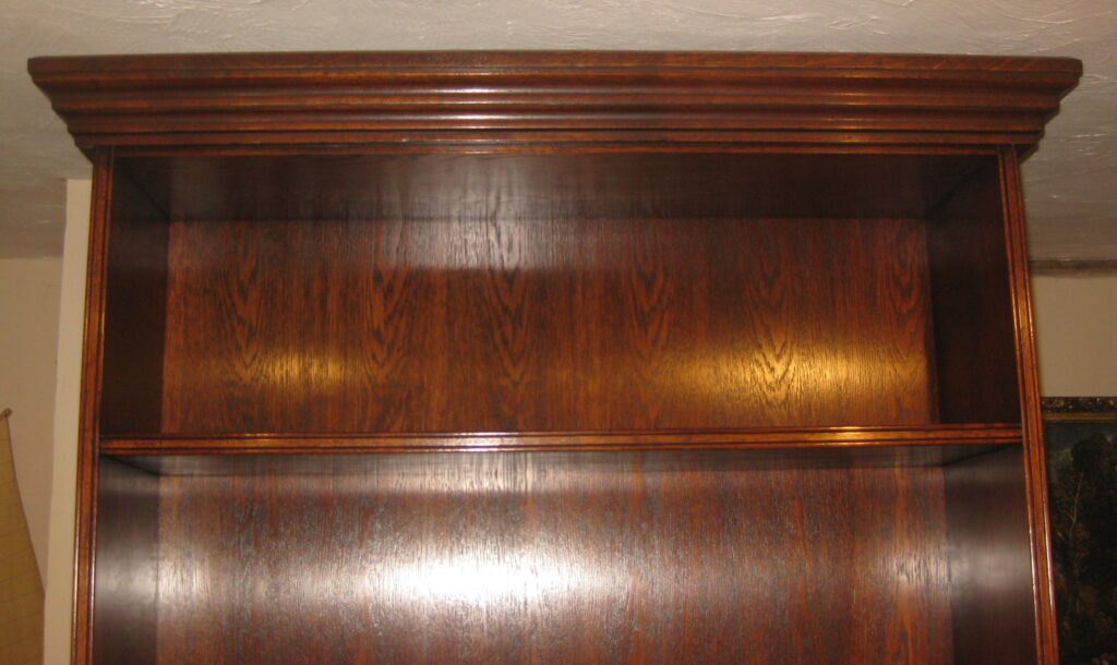 Well made solid oak reproduction bookcase. | Dorking Desks