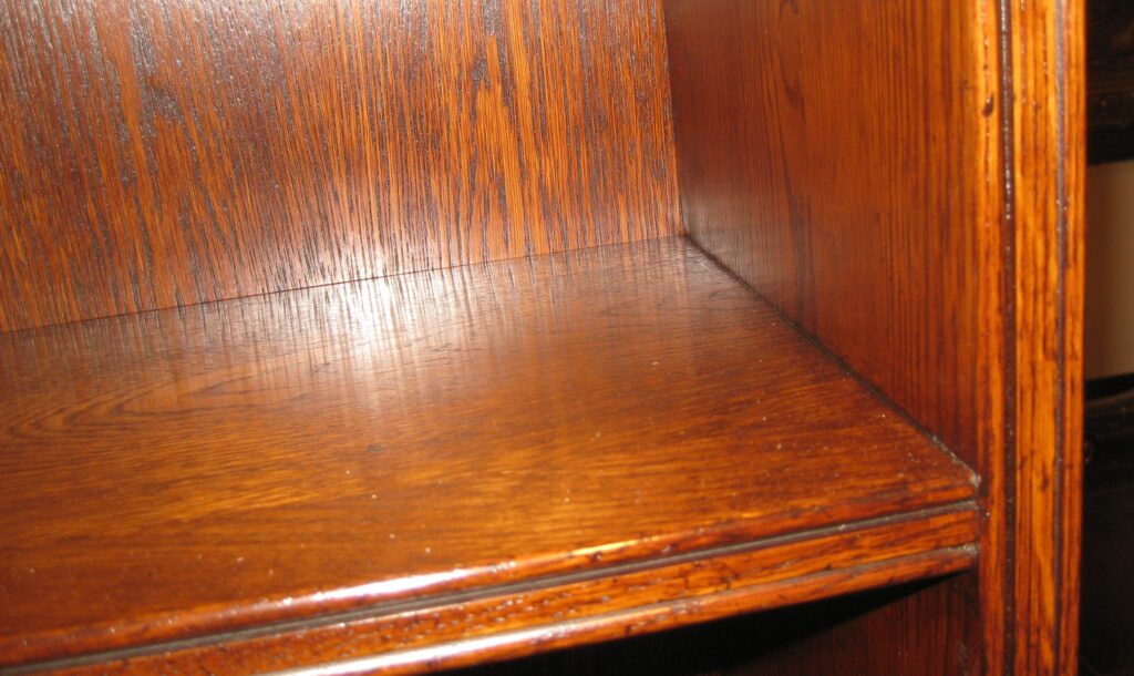 Well made solid oak reproduction bookcase. | Dorking Desks