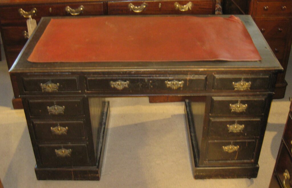 Victorian mahogany pedestal desk. | Dorking Desks